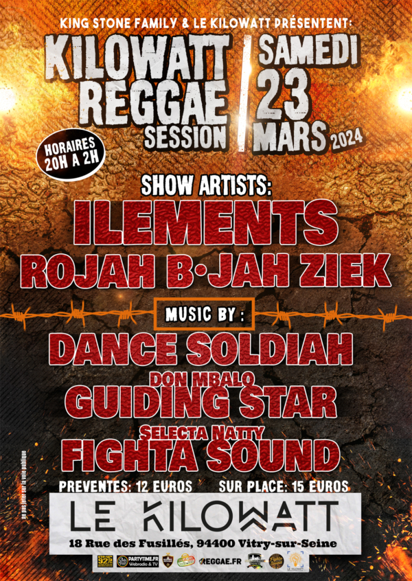 Kilowatt Reggae Session – Le Kilowatt – Vitry-sur-Seine