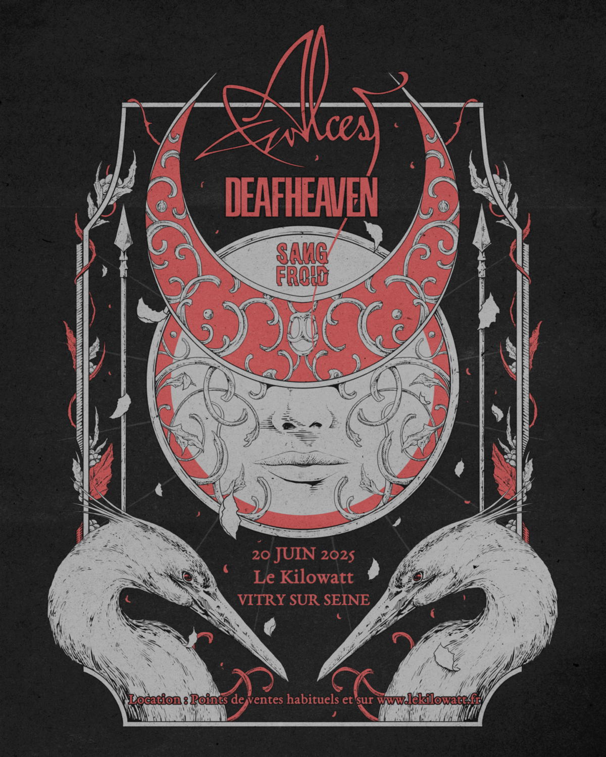 ALCEST + DEAFHEAVEN + SANG FROID – Le Kilowatt – Vitry-sur-Seine